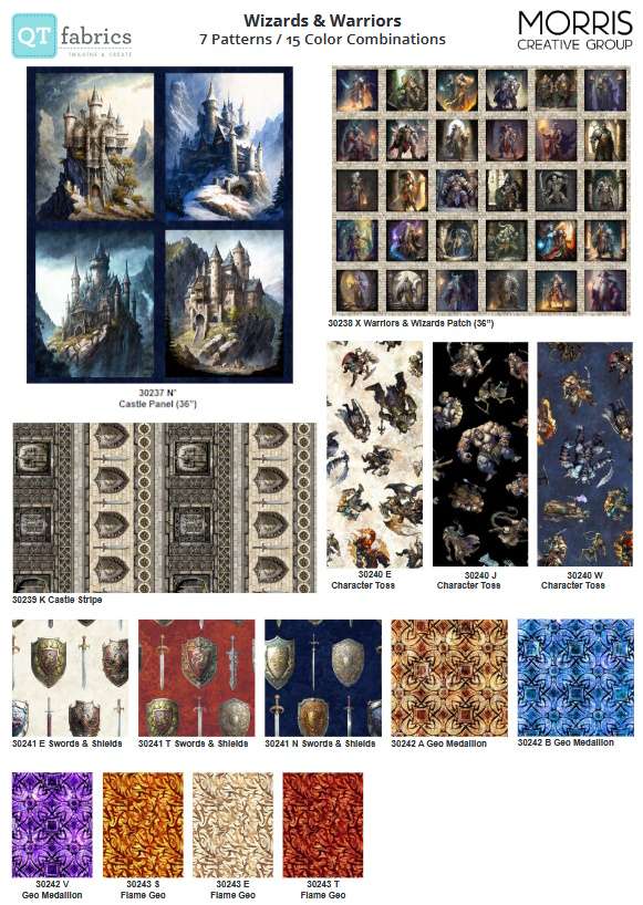 Wizards and Warriors – Cute Little Fabric Shop