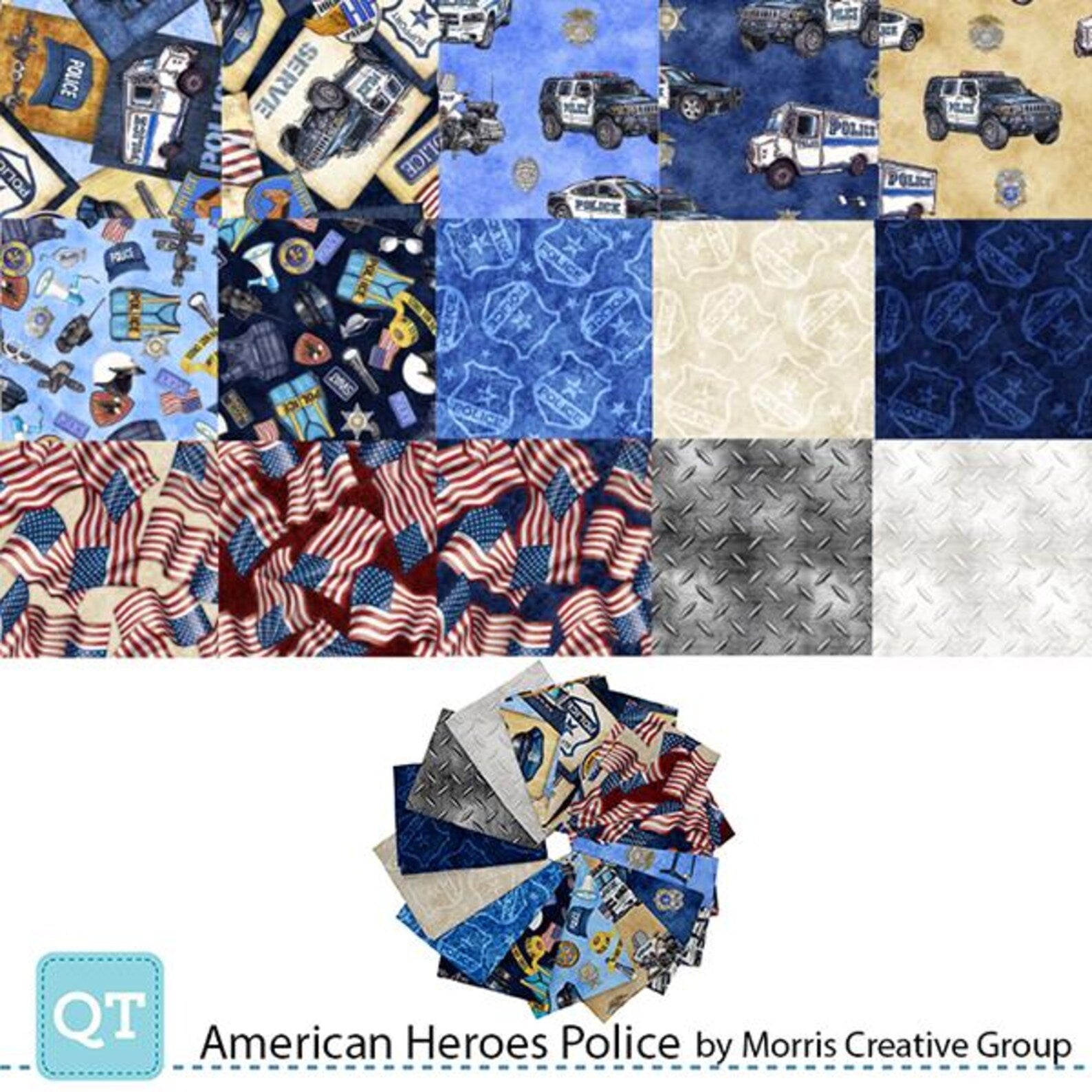 American Heroes Police – Cute Little Fabric Shop