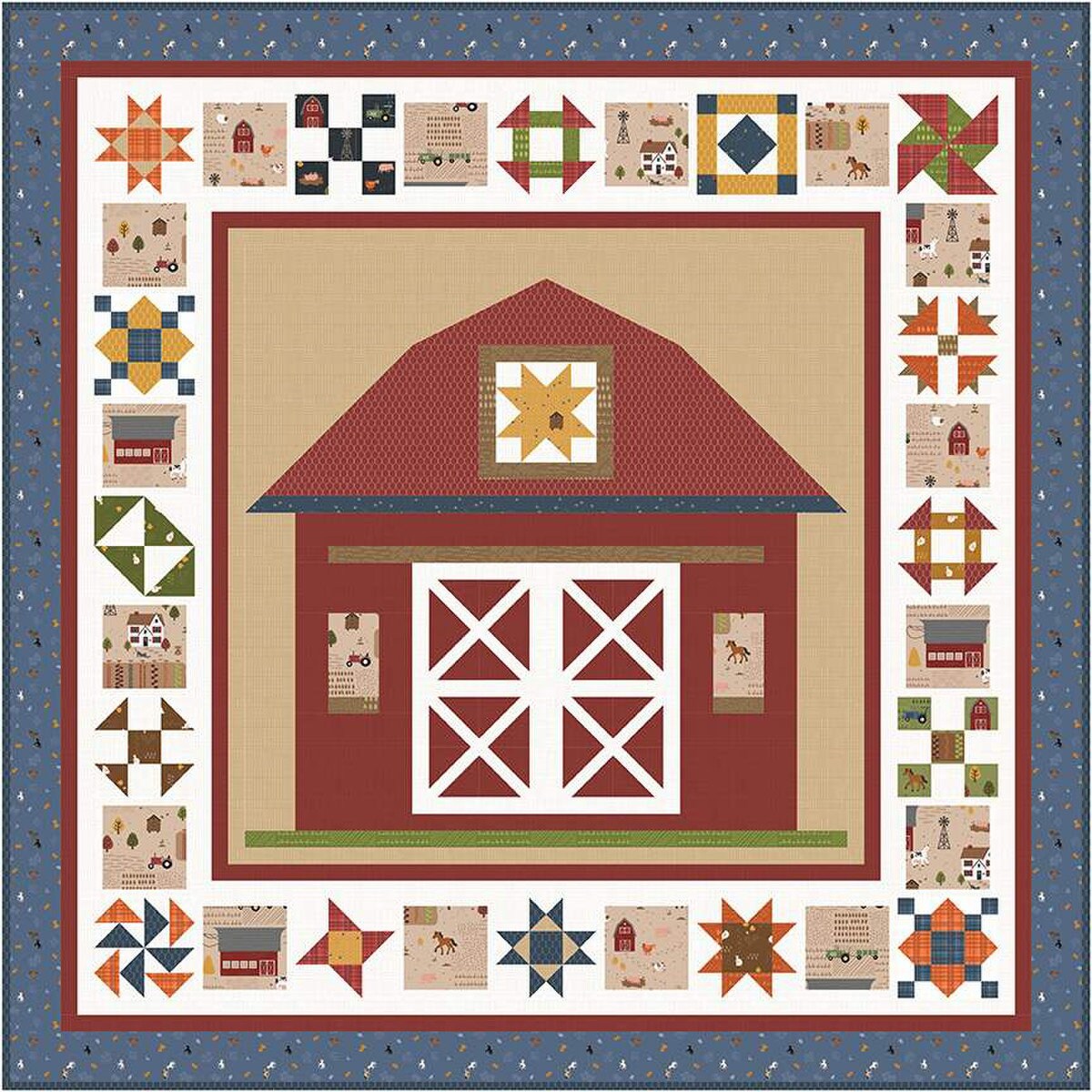 DEAL Barn Quilts Quilt PATTERN P177 - Bee Sew Inspired - Riley Blake D ...