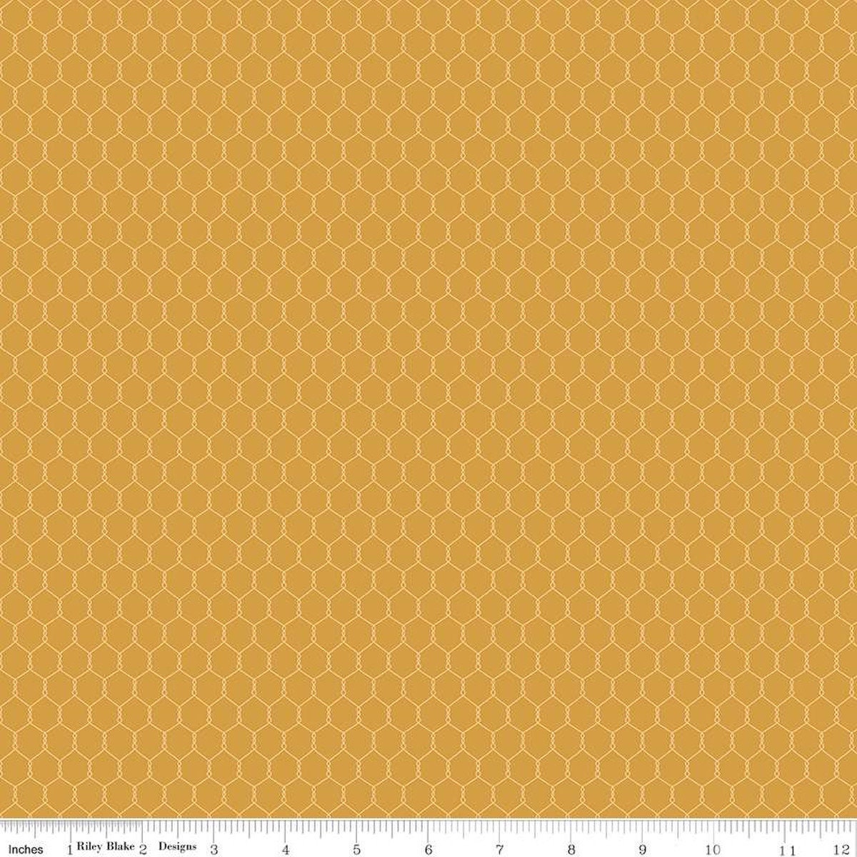 SALE Country Life Chicken Wire C13797 Sunflower - Riley Blake Designs ...