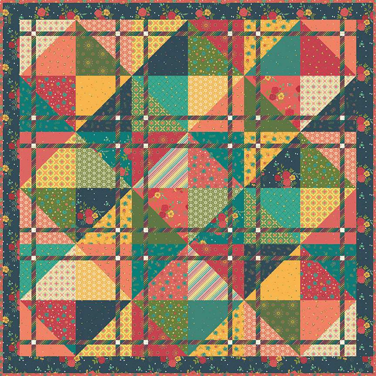DEAL Slice & Dice Quilt PATTERN P154 - Heather Peterson - Riley Blake ...