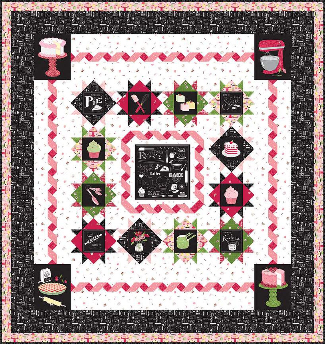 DEAL Bake Off Panel Quilt PATTERN P112 - Jillily Studio - Riley Blake ...