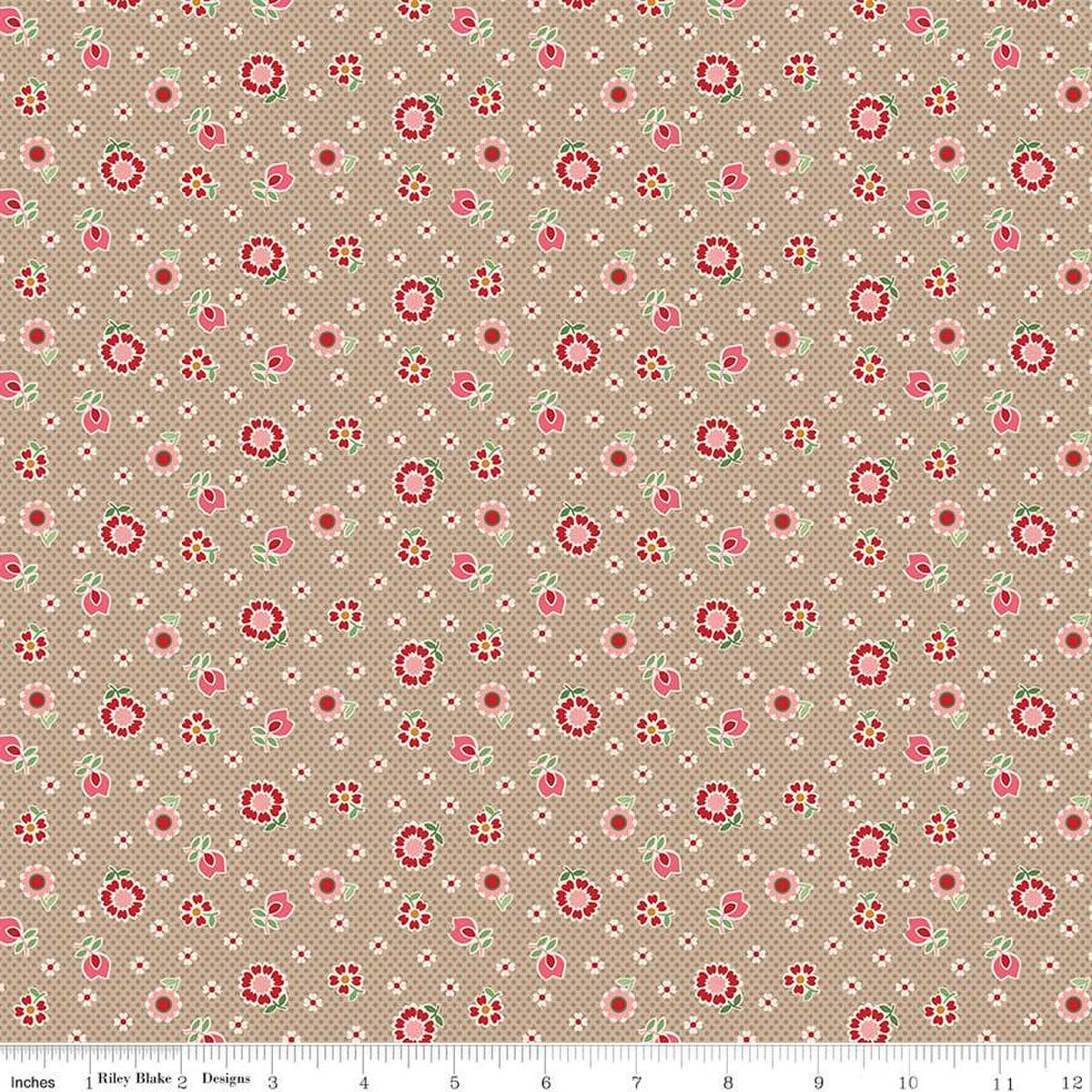 DEAL Mercantile Nostalgic C14391 Tea Dye - Riley Blake Designs - Lori ...