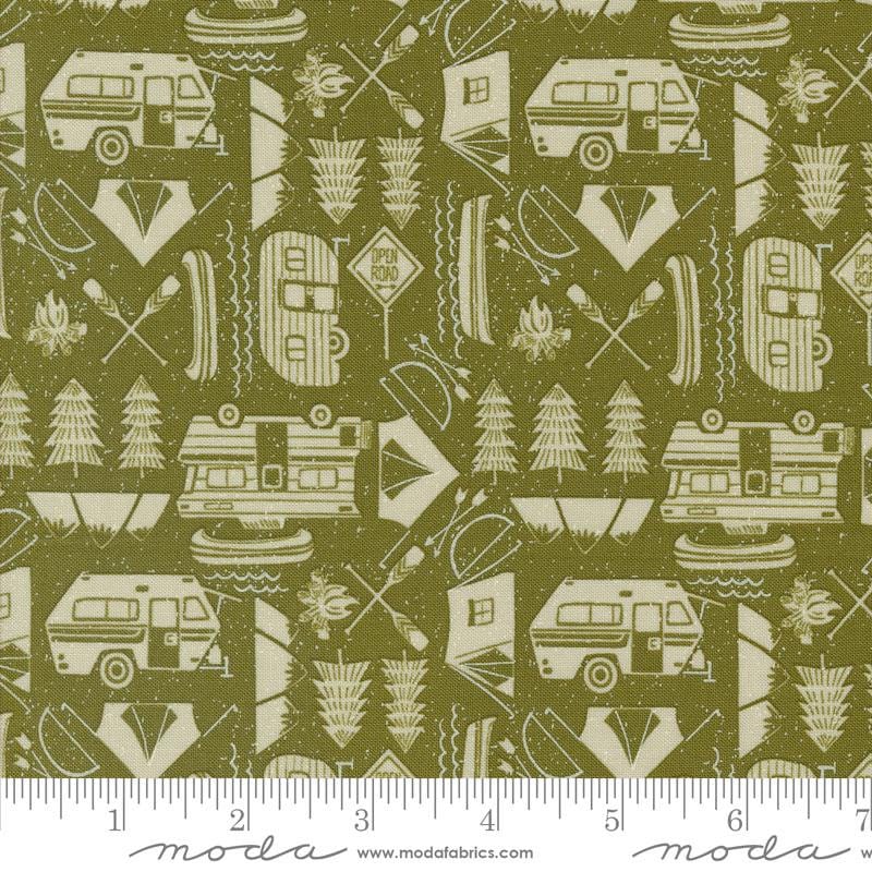 9" End of Bolt - SALE The Great Outdoors Open Road 20884 Forest - Moda ...
