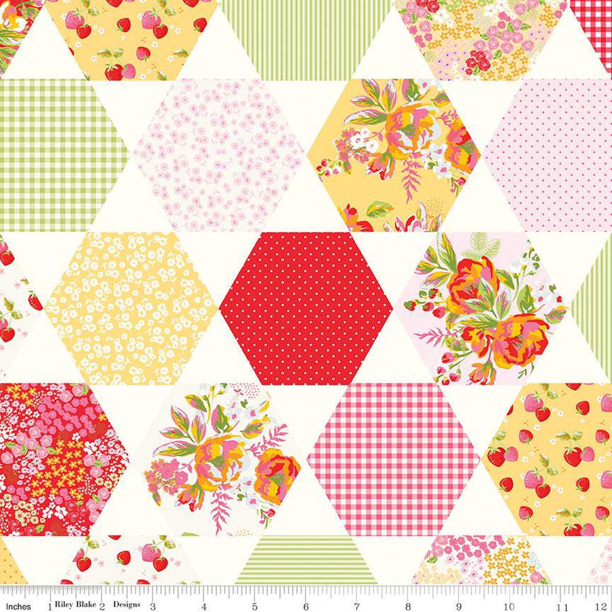 SALE Picnic Florals Cheater Print C14617 Multi - Riley Blake Designs ...