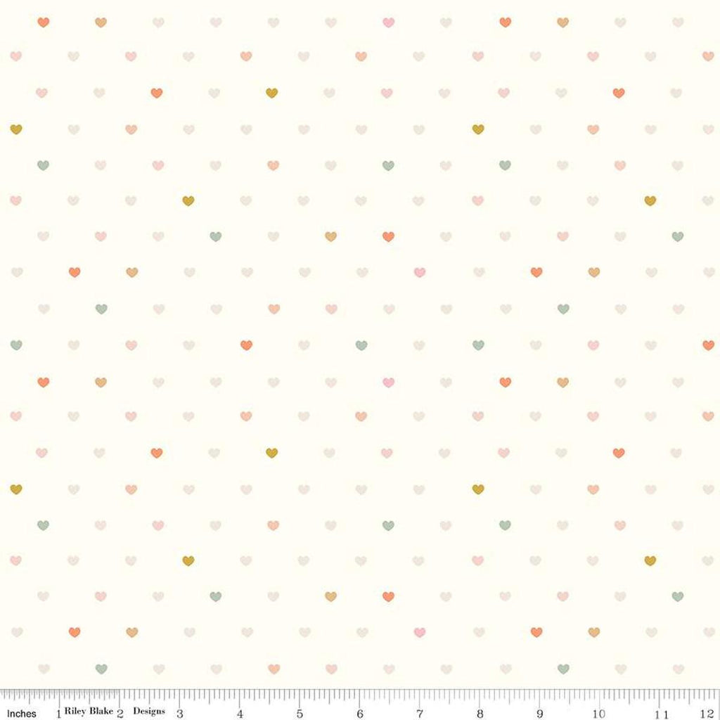 Hush Hush 4 Heart Attack C15445 by Riley Blake Designs - Low-Volume He ...