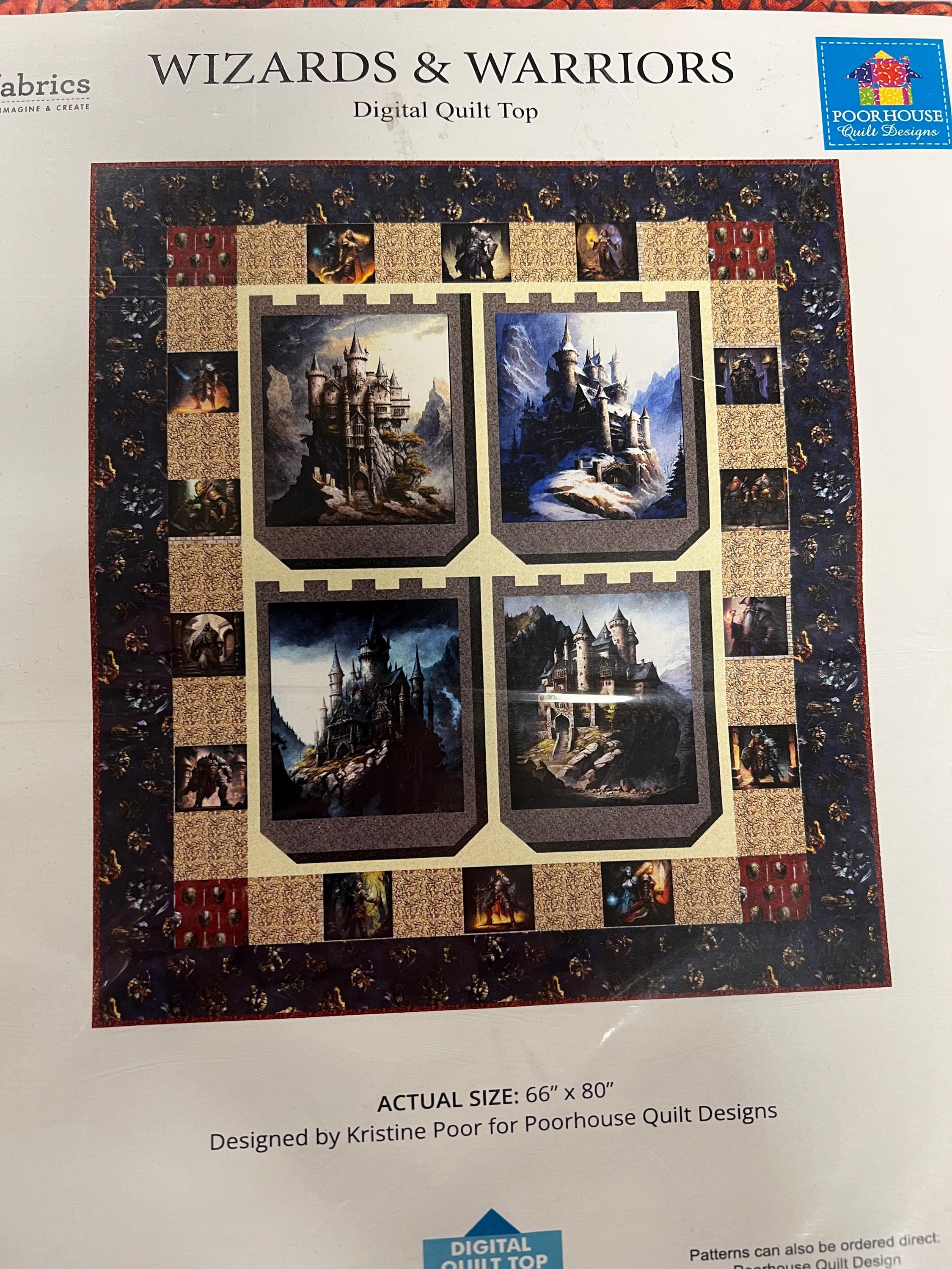 DEAL The Great Houses Digital QUILT Top - Kristine Poor - Wizard & War ...