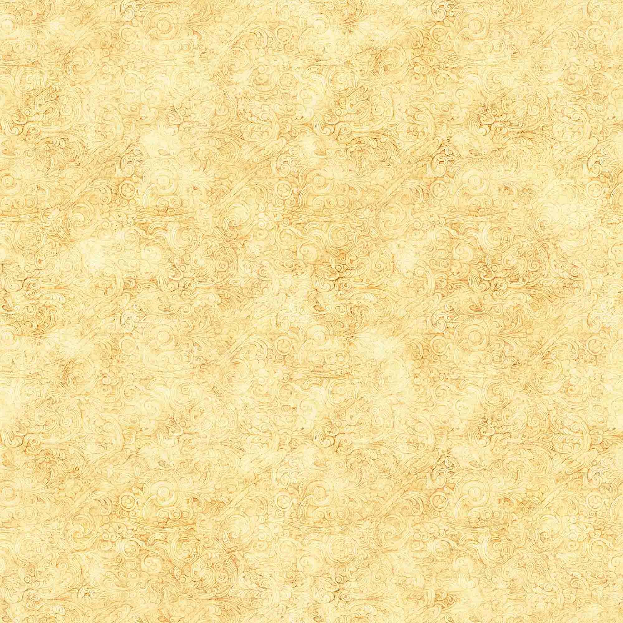SALE Festivus Festivus Blender 31157 Tan A - QT Fabrics - Filigree Scr ...