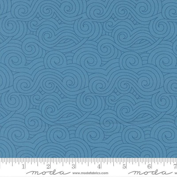 High Flight Swirls 45065 Lake - Moda Fabrics - Turbulence Blenders Air ...