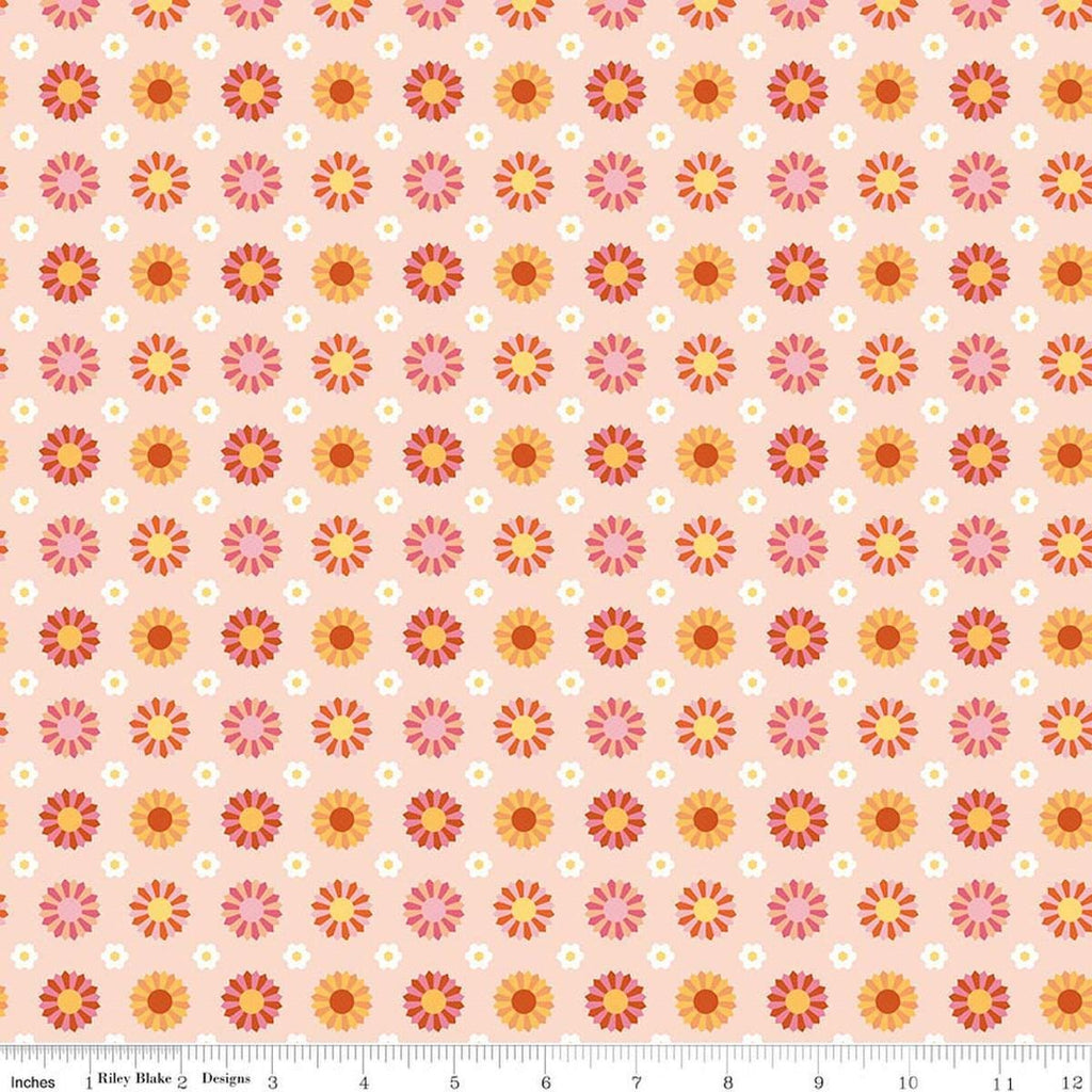 Patchwork Dresden C17243 Peach - Riley Blake Designs - PRINTED Pieced ...
