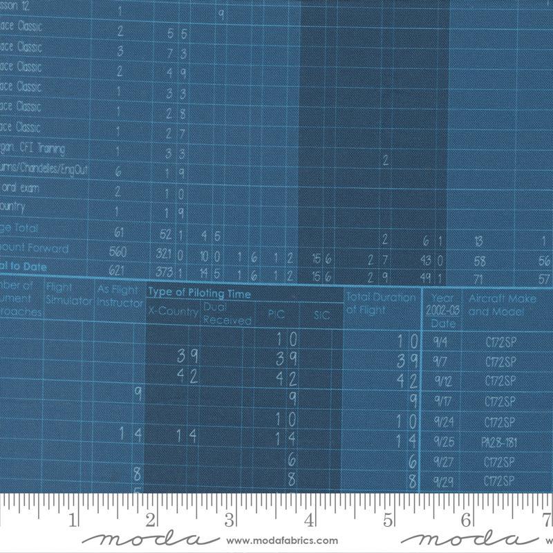High Flight Logbook 45063 Harbor - Moda Fabrics - Text Chart Spreadshe ...