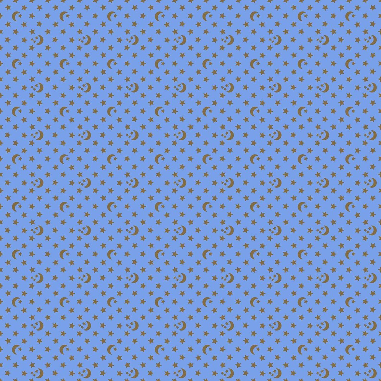 SALE Ooh Lucky Lucky Stars RS4118 Dusk - Moda Fabrics - Celestial Moon ...