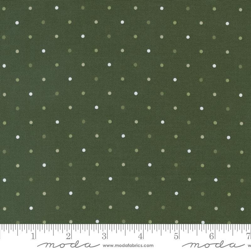 Fat Quarter End of Bolt - SALE Magic Dot 5230 Forest - Moda Fabrics ...