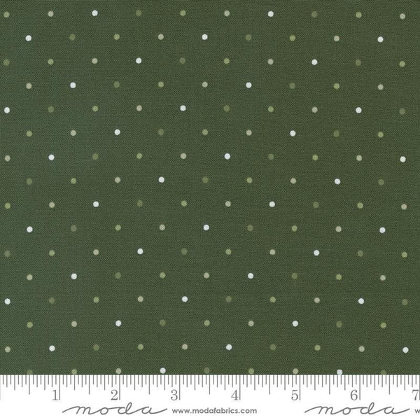 Fat Quarter End of Bolt - SALE Magic Dot 5230 Forest - Moda Fabrics ...