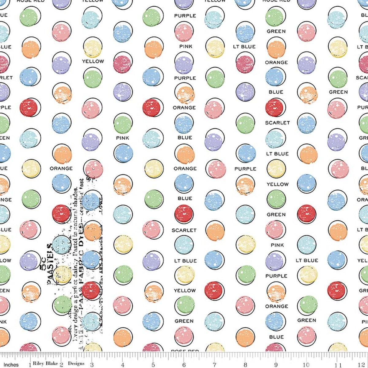 Egg Hunt Egg Dye Dots C17146 White - Riley Blake Designs - Polka Dots ...