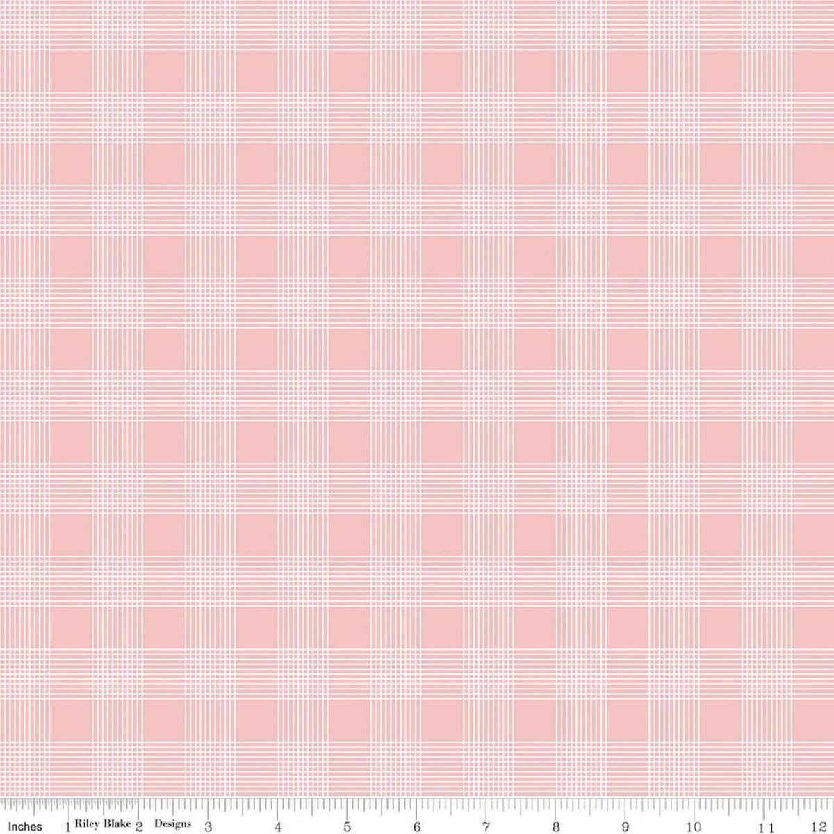 Egg Hunt Plaid C17152 Pink - Riley Blake Designs - Thin Lines Squares ...