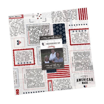 Independence Day Layer Cake Patriotic Fabric - 55720LC - 42-Piece Prec ...