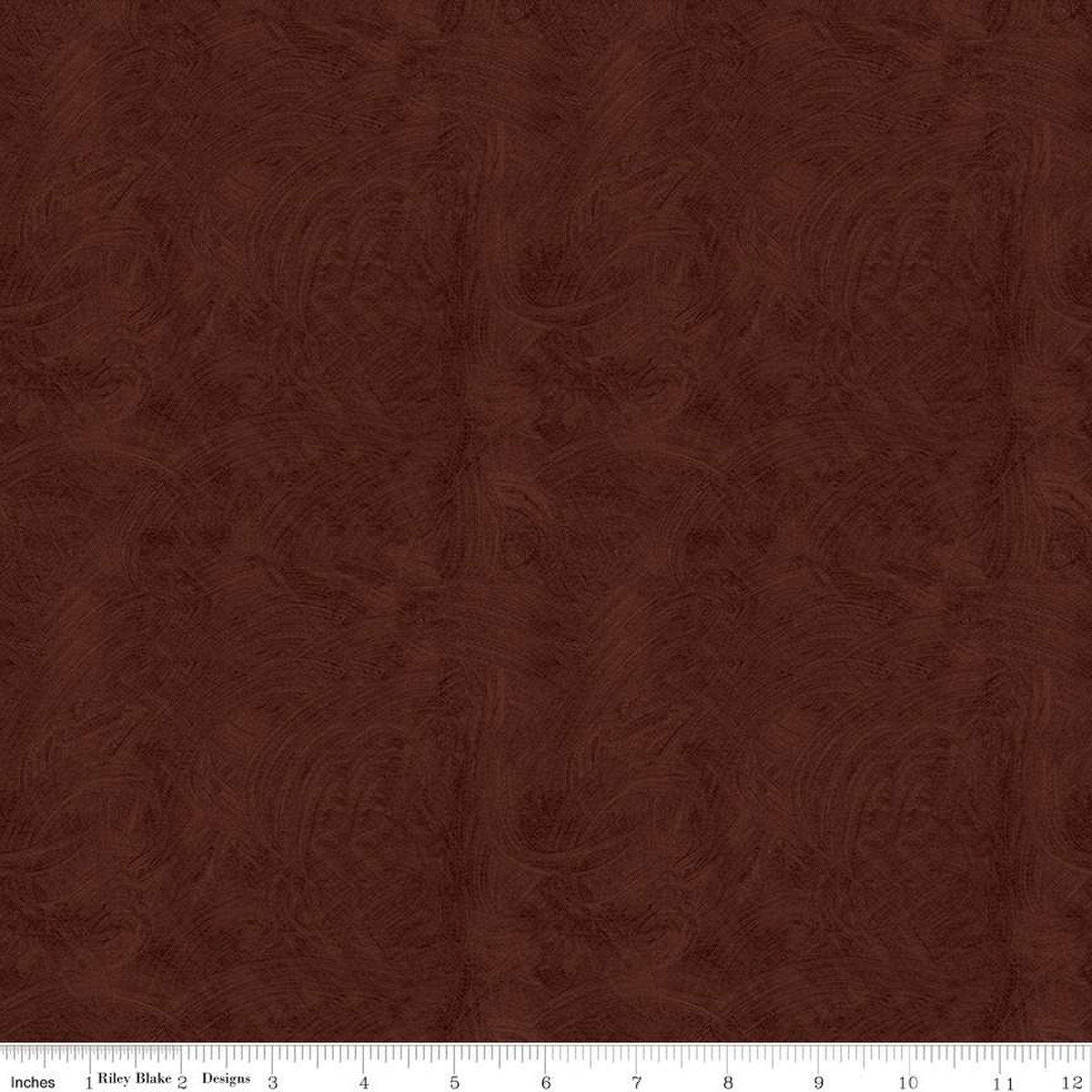 Fat Quarter End of Bolt - Ride the Range Brush C12744 Chocolate - Rile ...