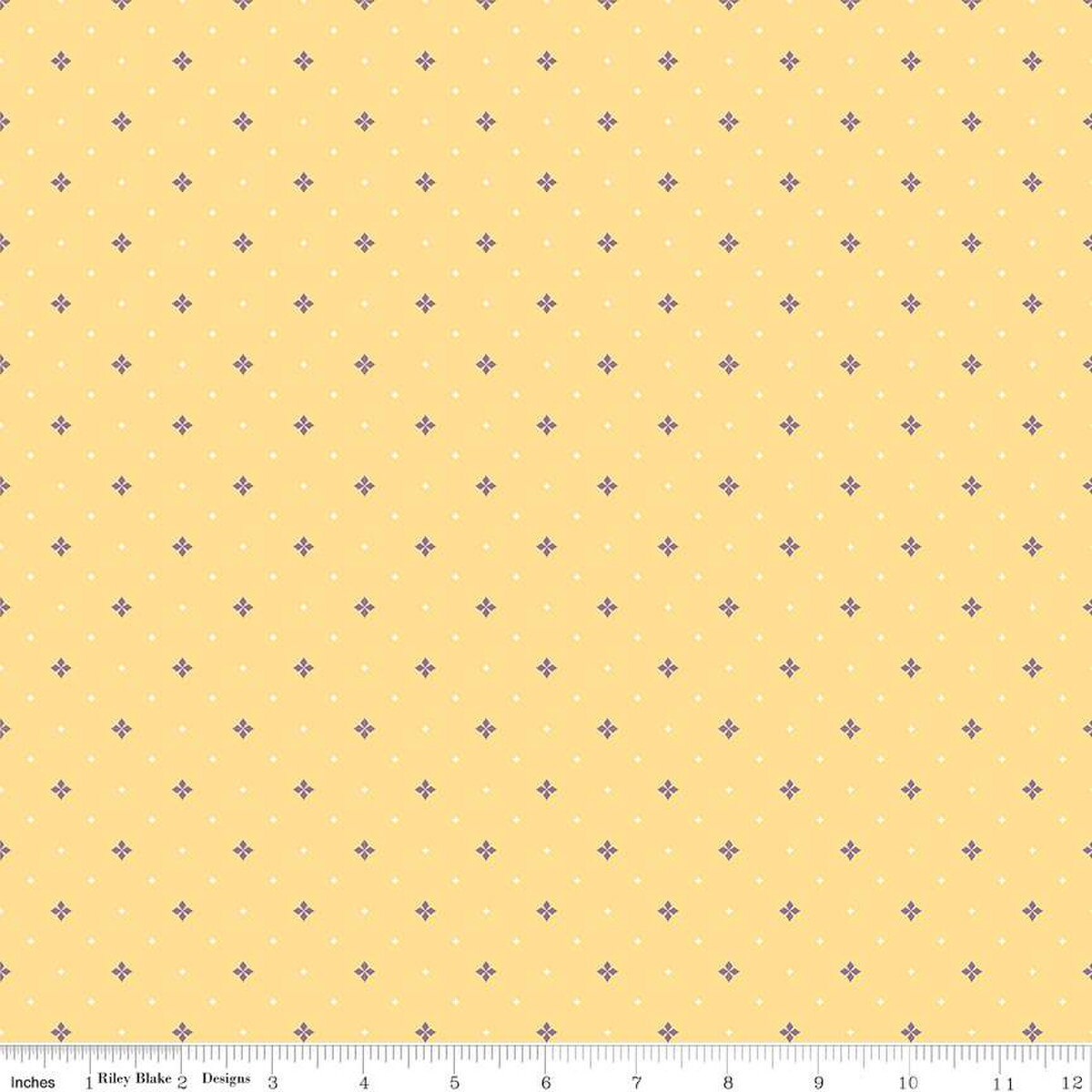DEAL Hello Spring Ditsy C12966 Yellow - Riley Blake Designs - Diamonds ...
